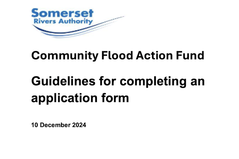 SRA Community Flood Action Fund form guidelines - Somerset Rivers Authority
